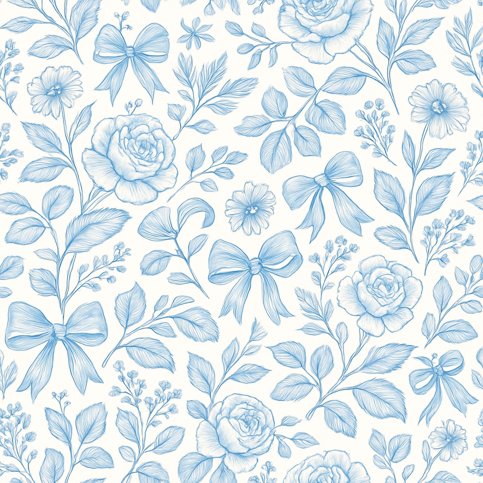 Seamless Grand Millenial Floral Pattern Instant Download - Etsy