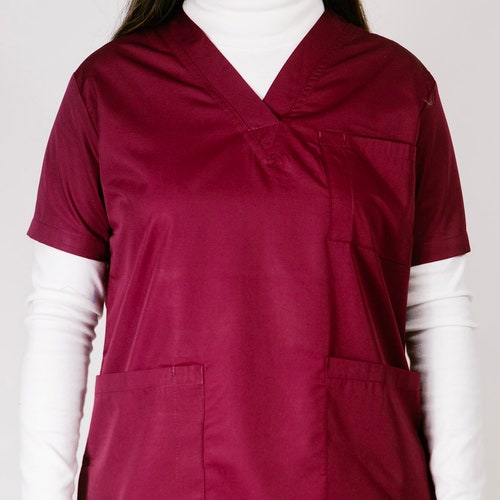 Contrast Stitch Scrub Set XS-3X Free US Shipping - Etsy