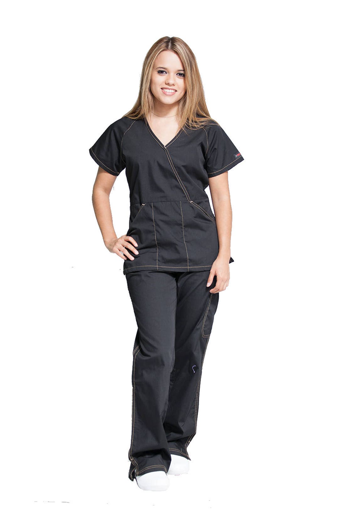 Contrast Stitch Scrub Set XS-3X Free US Shipping - Etsy