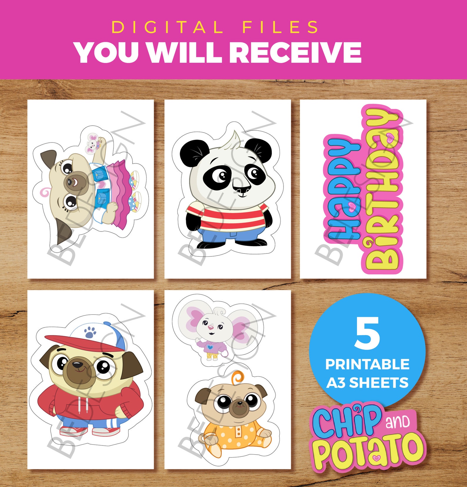 Chip and Potato Netflix TV Show Characters Party (Download Now) - Etsy