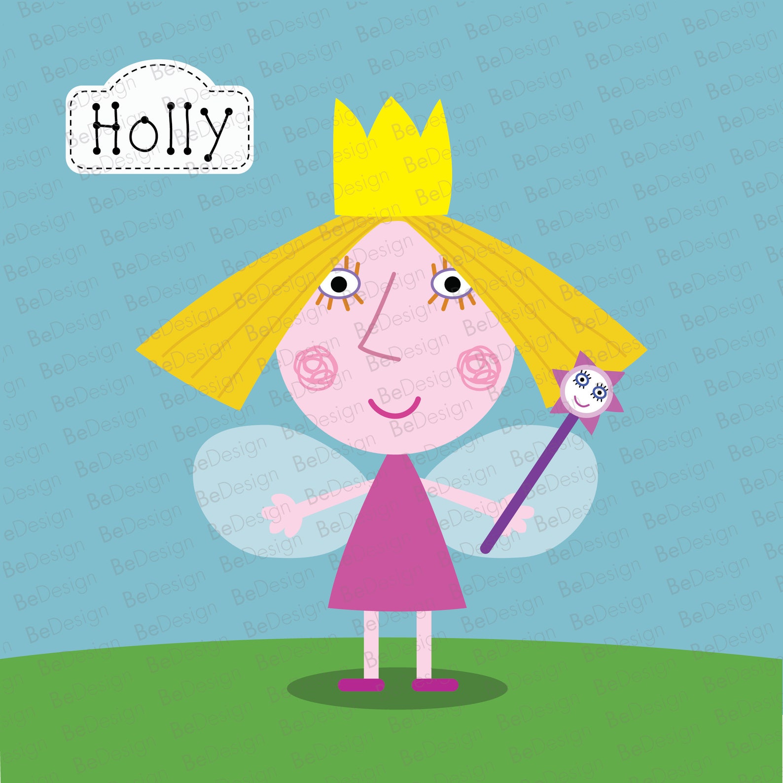 Holly From Ben and Hollys Little Kingdom Vector - Etsy