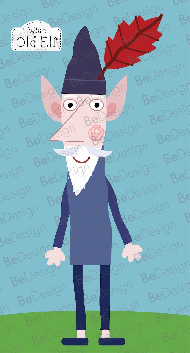 Nanny Plum and Wise Old Elf From Ben and Holly Little Kingdom - Etsy ...