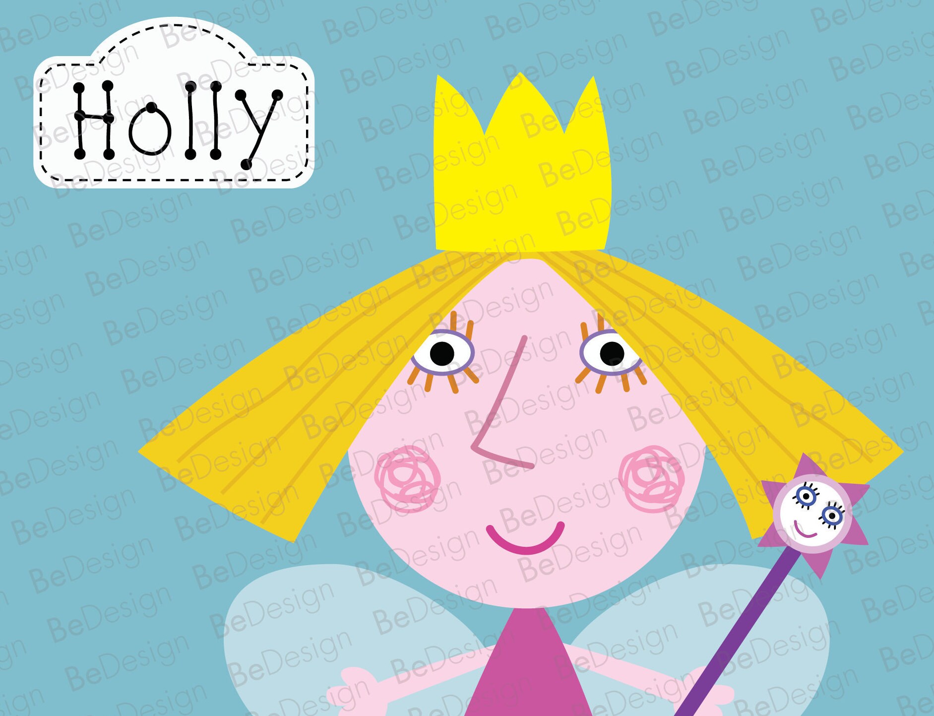 Holly From Ben and Hollys Little Kingdom Vector - Etsy