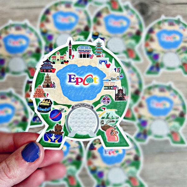 Epcot Stickers - Etsy