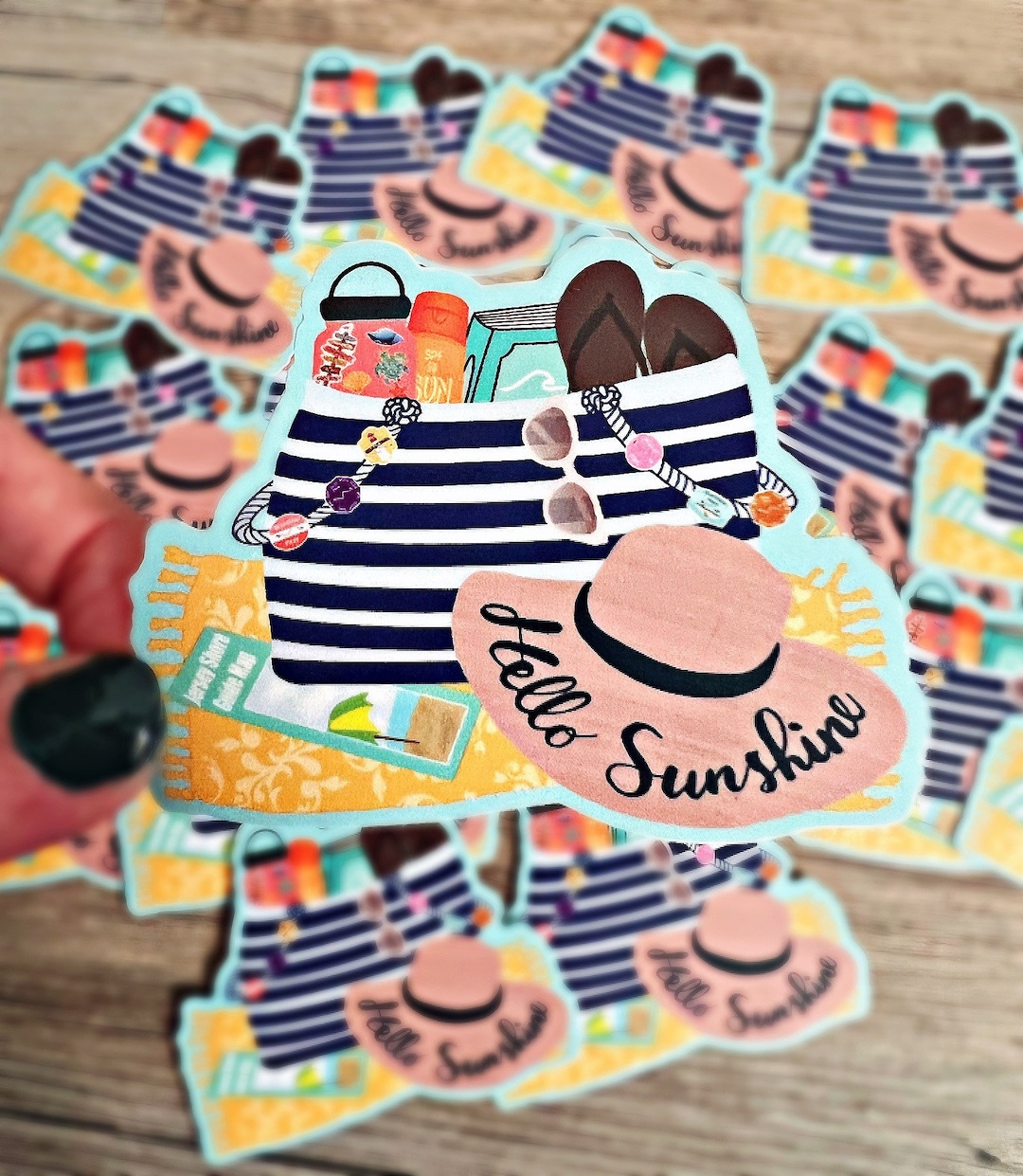 Jersey Shore Beach Bag Sticker Waterproof & Weatherproof Beach Tags ...