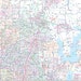 San Antonio/bexar County Detailed Region Wall Map W/zip Codes 2 Large ...