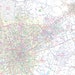 San Antonio/bexar County Detailed Region Wall Map W/zip Codes 2 Large ...