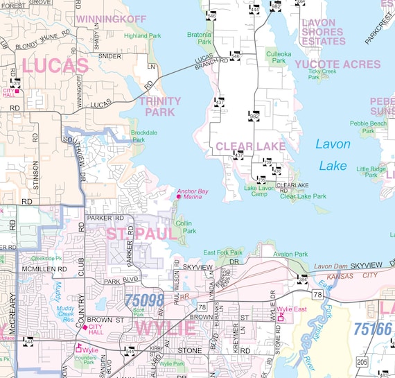 Collin County Zip Code Map