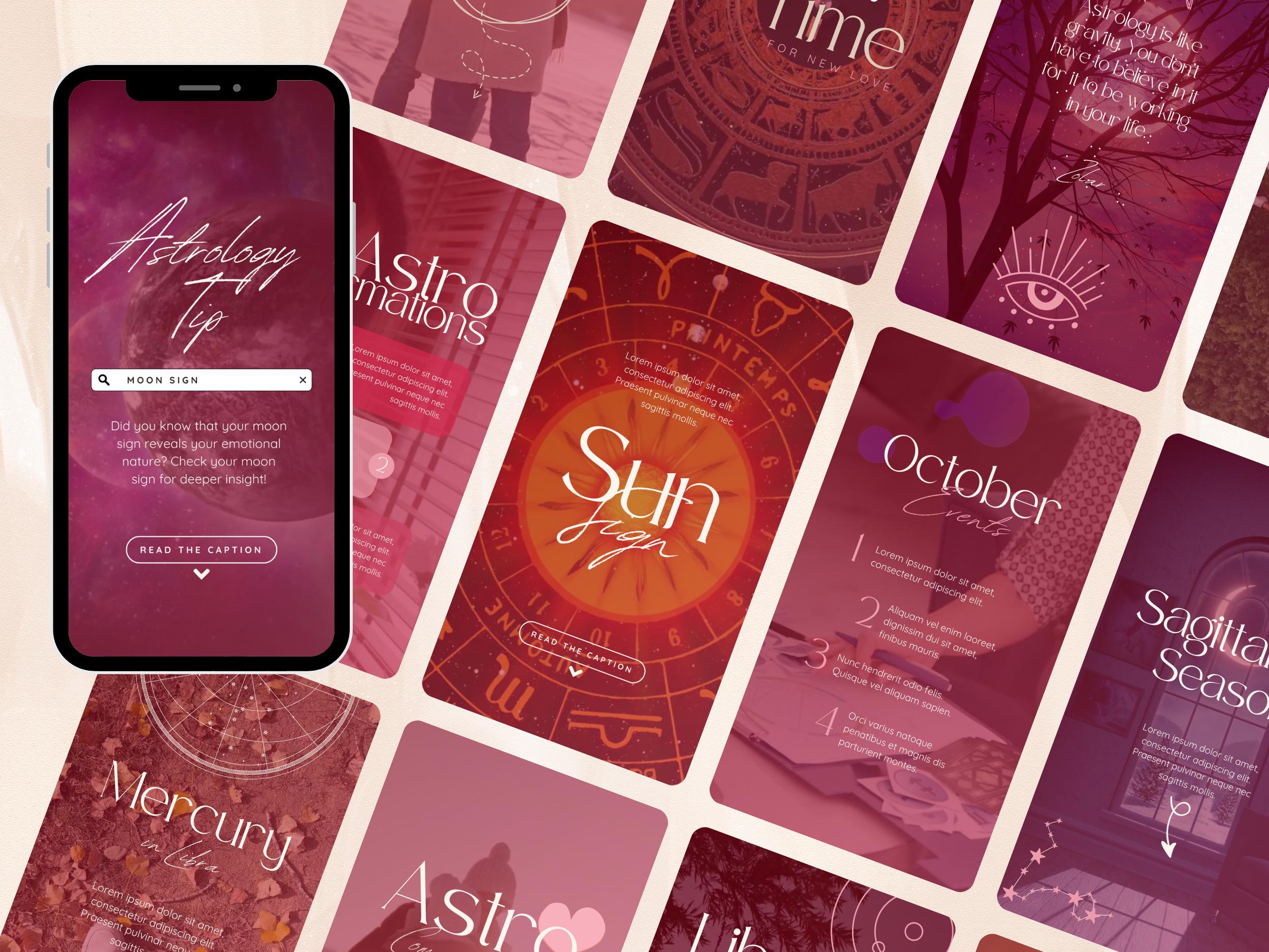 Astrology Reels Template: Animated Social Media, Instagram & Tiktok ...