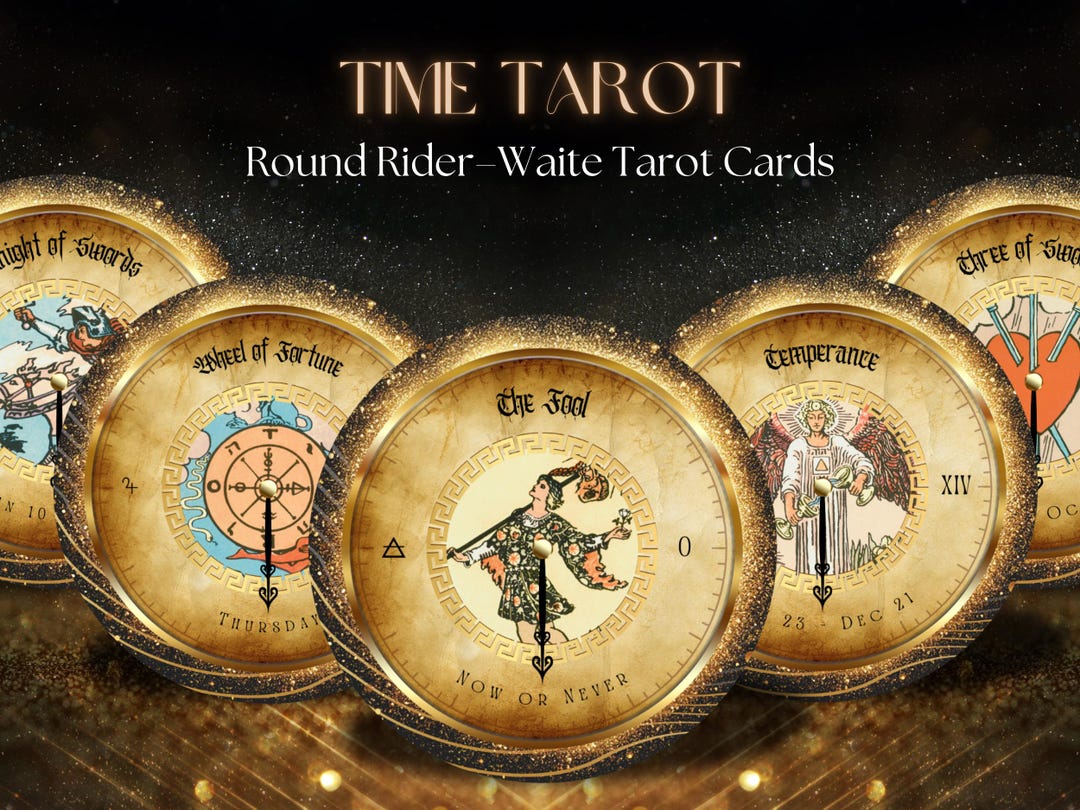 Time Tarot Deck for Precise Readings, Golden Dawn Timing, Round Rider ...
