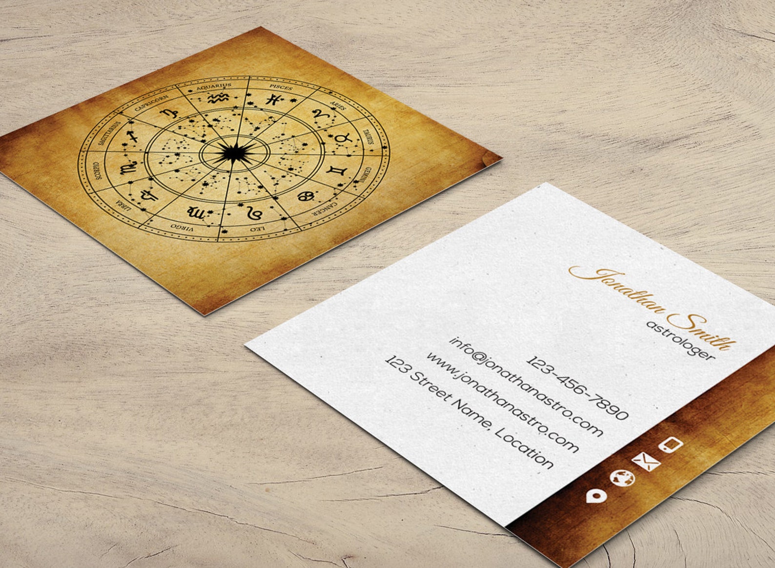 Astrology Business Card Template Business Card for | Etsy