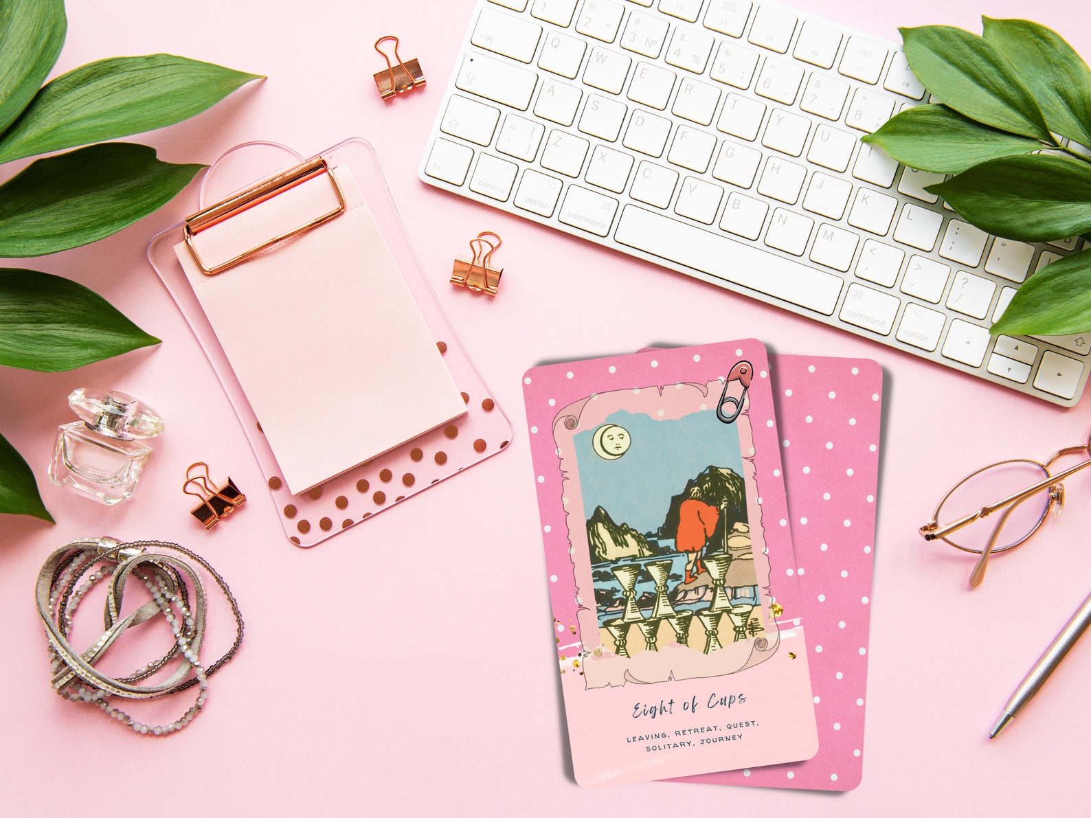 Pink Tarot Cards Printable Rider Waite Tarot Deck Tarot - Etsy
