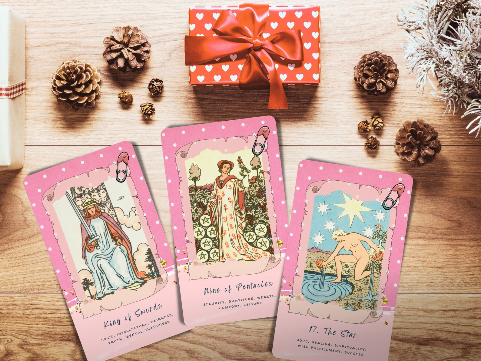 Pink Tarot Cards Printable Rider Waite Tarot Deck Tarot - Etsy