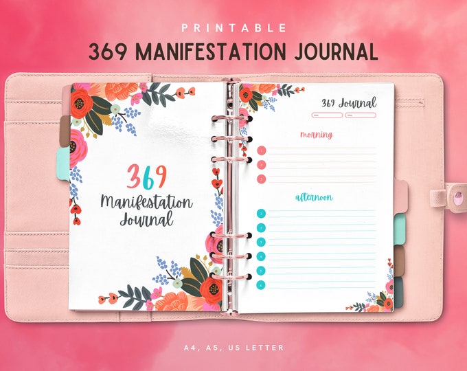 369 Manifestation Method Worksheet Printable Instant Download - Etsy Canada