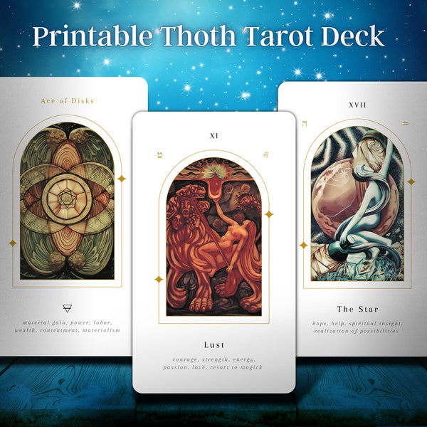 Thoth Tarot - Etsy