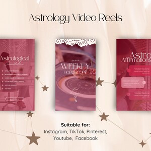 Astrology Reels Template: Animated Social Media, Instagram & Tiktok ...