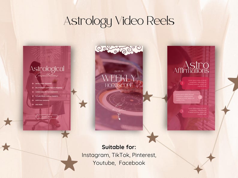 Astrology Reels Template: Animated Social Media, Instagram & Tiktok ...
