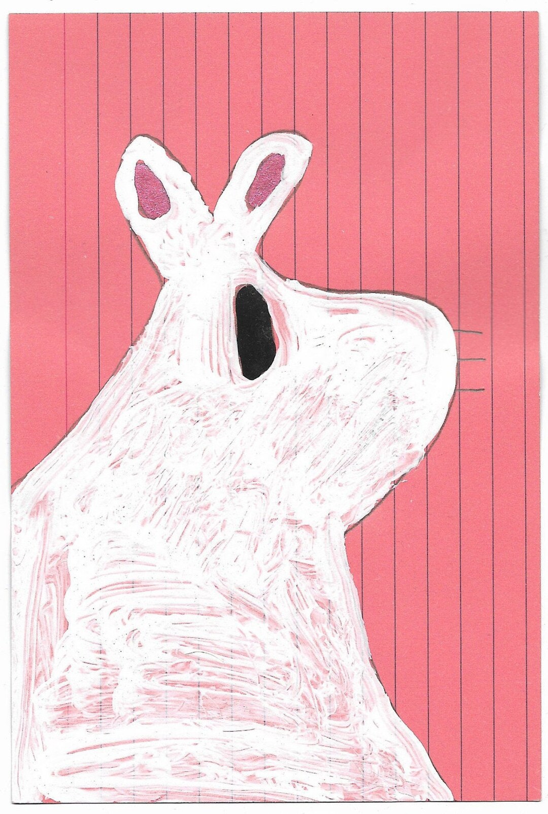 Rabbit in Johnny Bravo's Style - Etsy