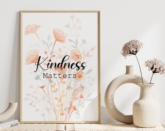 Scatter Kindness Print Be Kind Print Digital Download - Etsy