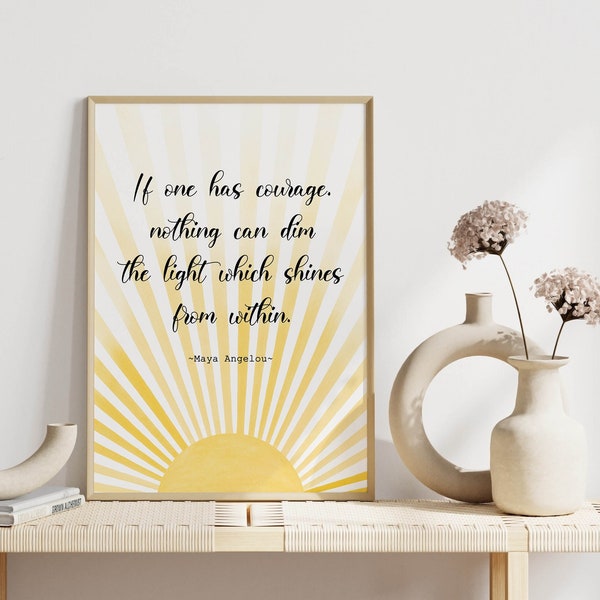 Courage Poster - Etsy