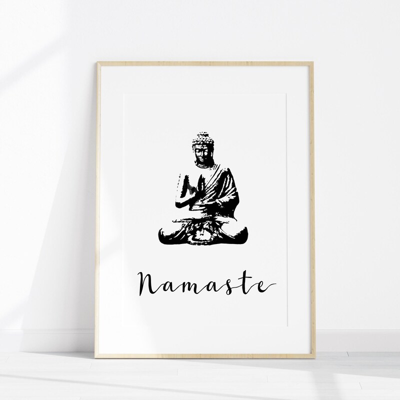 Namaste Poster - Etsy