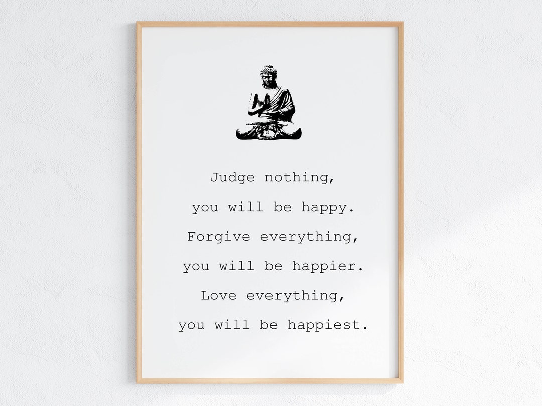 Mindfulness Quote Printable, Zen Buddhism Poster, Inspirational Life ...