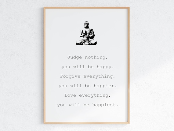 Mindfulness Quote Printable Zen Buddhism Poster - Etsy