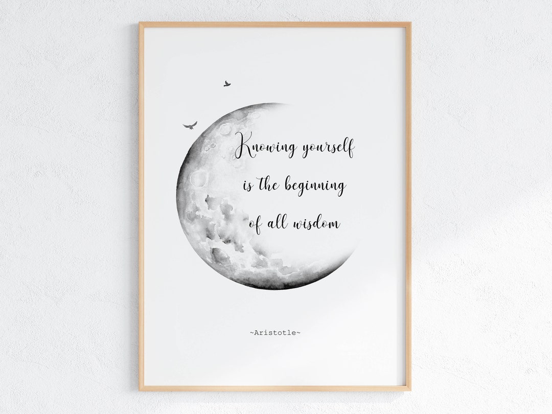 Personal Growth Poster, Aristotle Quote Print, Positive Mindset, Inner ...