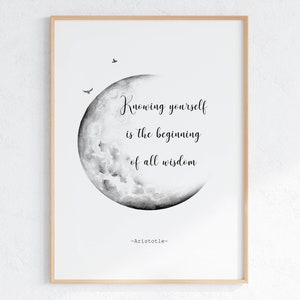 Personal Growth Poster, Aristotle Quote Print, Positive Mindset, Inner ...