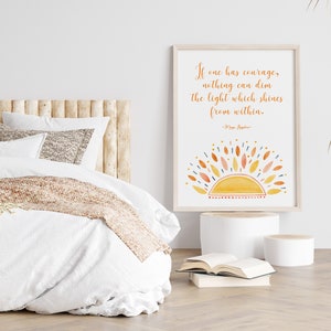 Maya Angelou Quote Wall Art, Inspirational Quote for Nursery, Kids ...