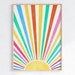 Wall Art Set of 2 Bright Boho Prints Colorful Sunburst and - Etsy