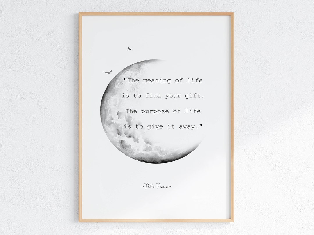 Picasso Quote Print, Inspirational Moon Art (digital Download) - Etsy