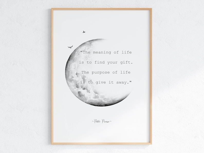 Picasso Quote Print, Inspirational Moon Art (digital Download) - Etsy