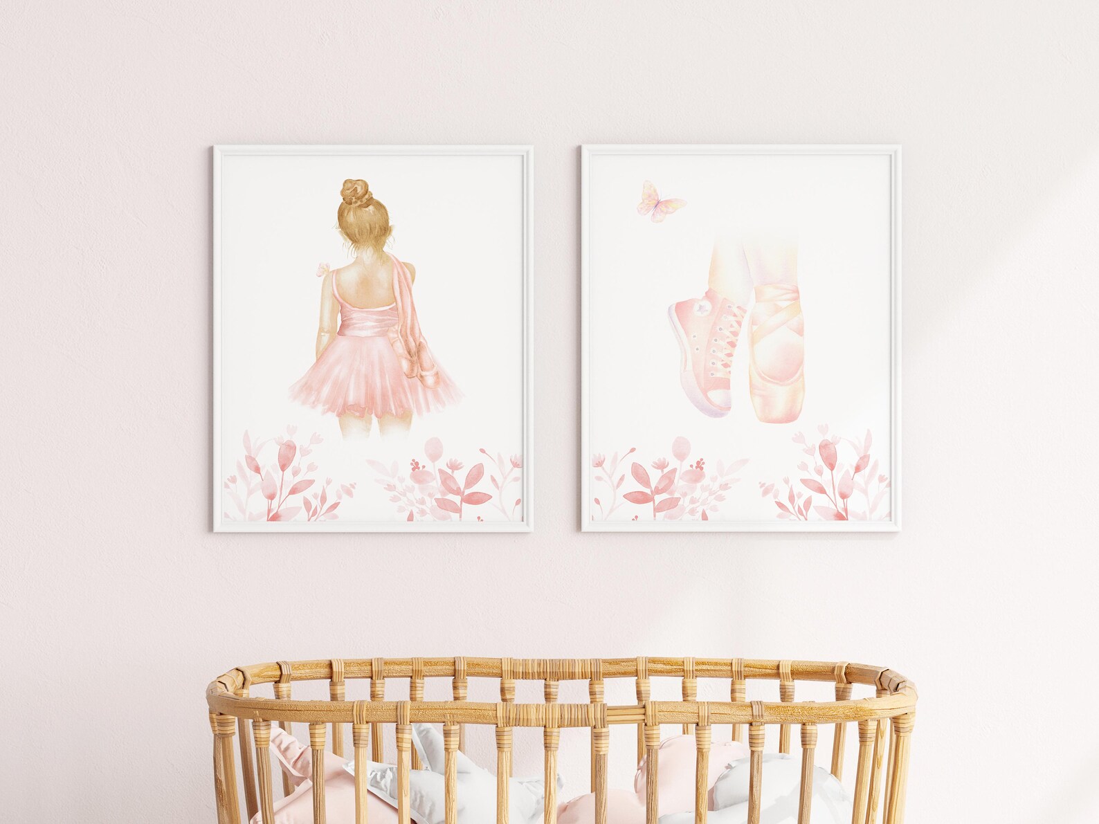 Ballet Theme Girl Room Decor Ballerina Nursery Wall Art Set - Etsy