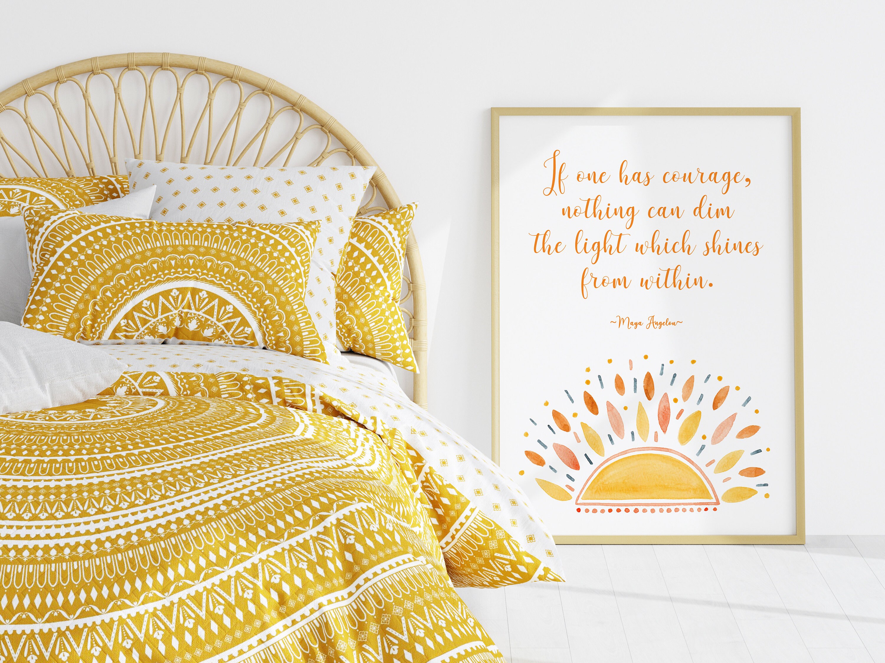 Maya Angelou Quote Wall Art, Inspirational Quote for Nursery, Kids ...