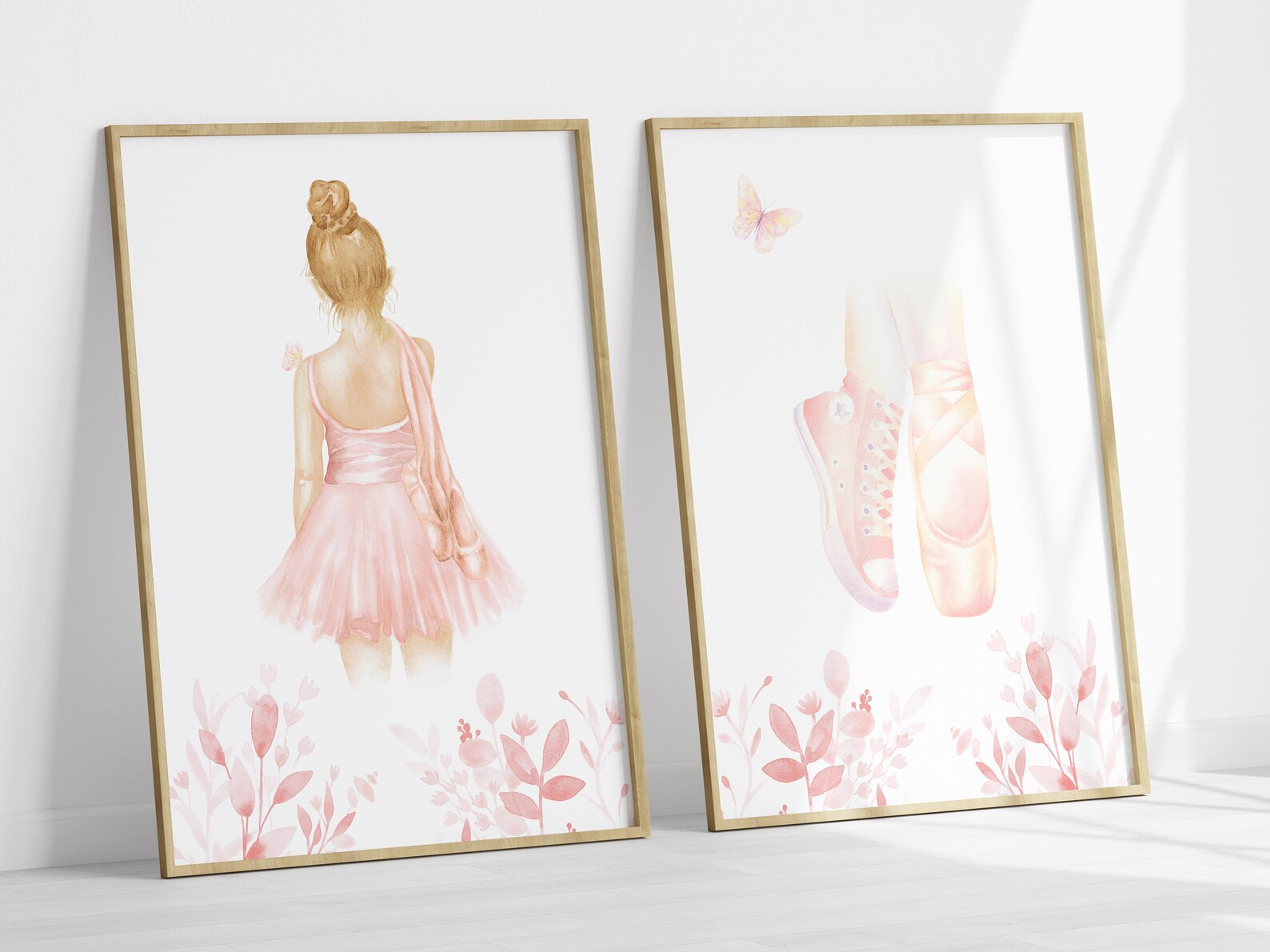 Ballet Theme Girl Room Decor Ballerina Nursery Wall Art Set - Etsy