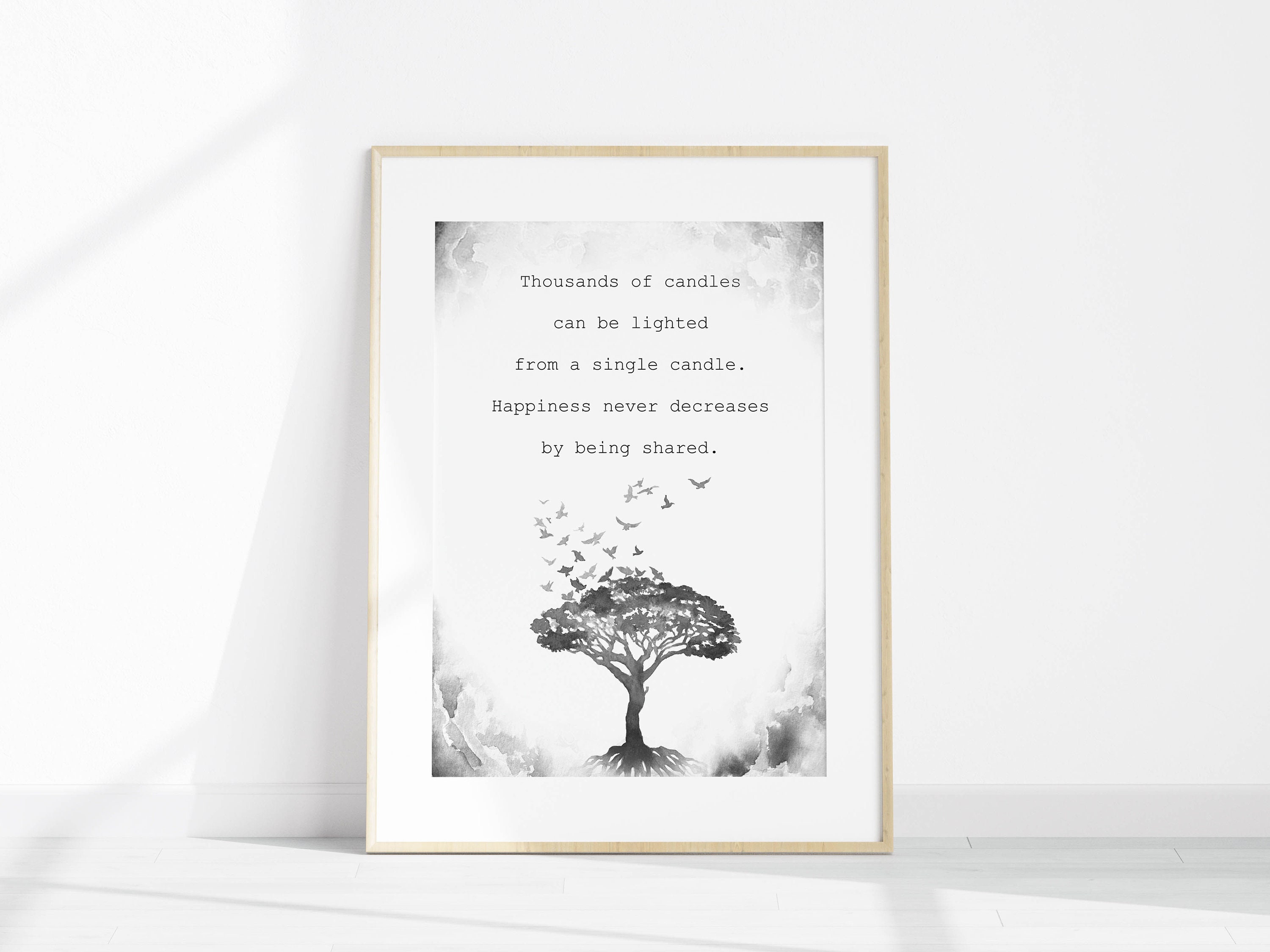 Inspirational Buddha Quote Print Tree of Life Artwork - Etsy