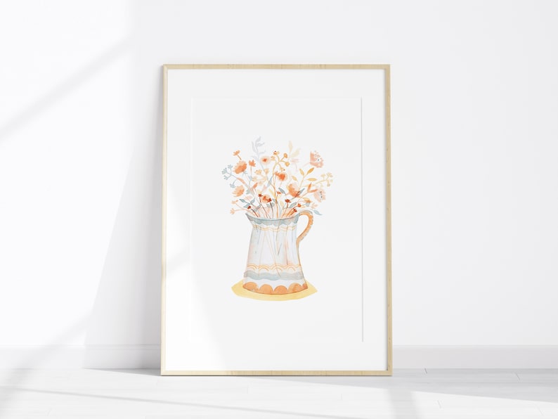 Bohemian Floral Wall Art Set of 3 Downloadable Prints Boho - Etsy