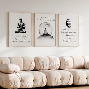Buddha Quotes Art Prints: Zen Spiritual Wall Decor (digital Download ...