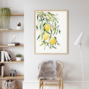 Italian Lemon Wall Art Set of 2 Printable Lemon Artwork - Etsy
