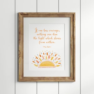 Maya Angelou Quote Wall Art, Inspirational Quote for Nursery, Kids ...