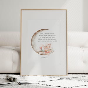 Lotus Flower Quote Wall Art, Just Like the Lotus Poster, Zen Printable ...