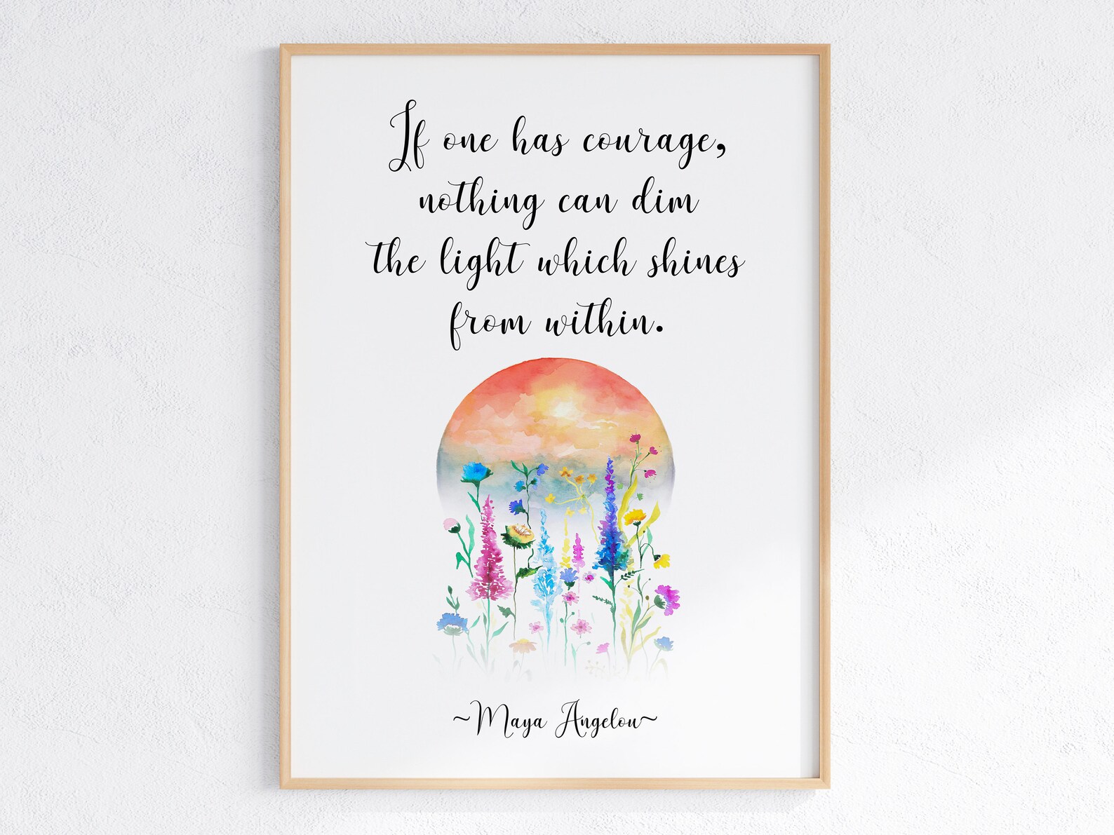 Inspirational Wall Art for Kids Maya Angelou Quote Print - Etsy