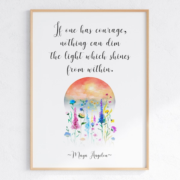 Courage Poster - Etsy