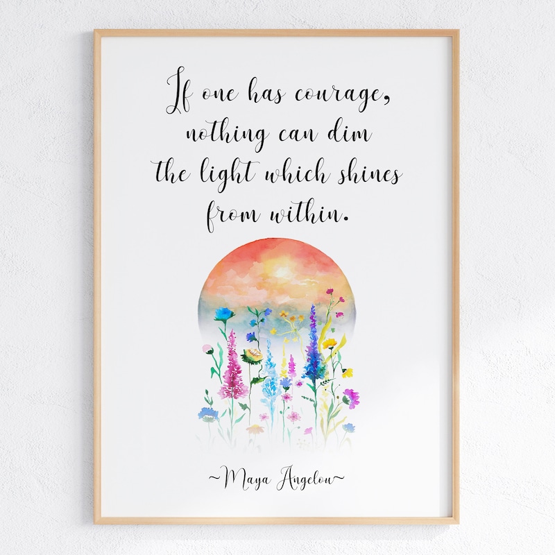 Courage Poster - Etsy