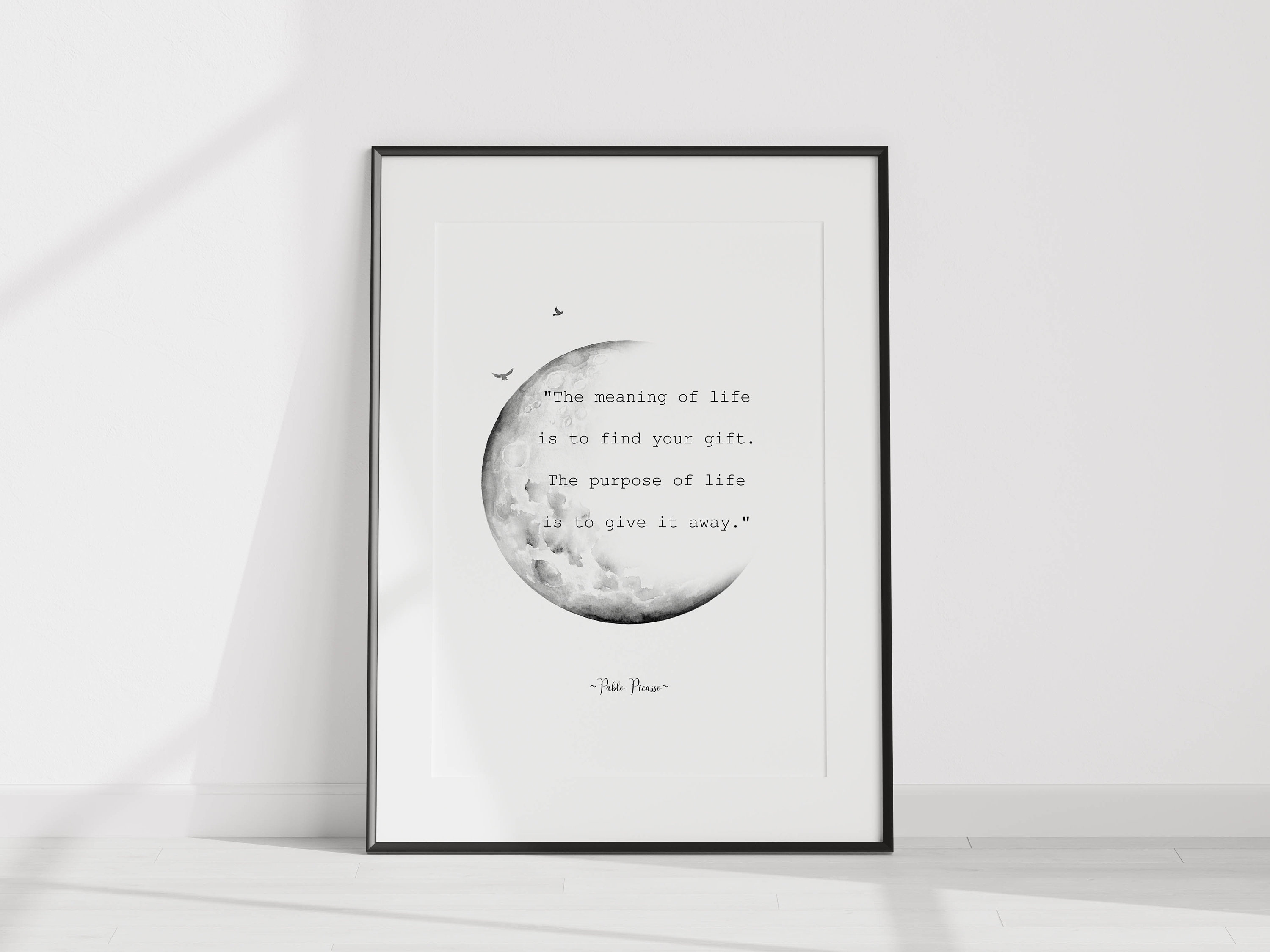 Picasso Quote Print, Inspirational Moon Art (digital Download) - Etsy