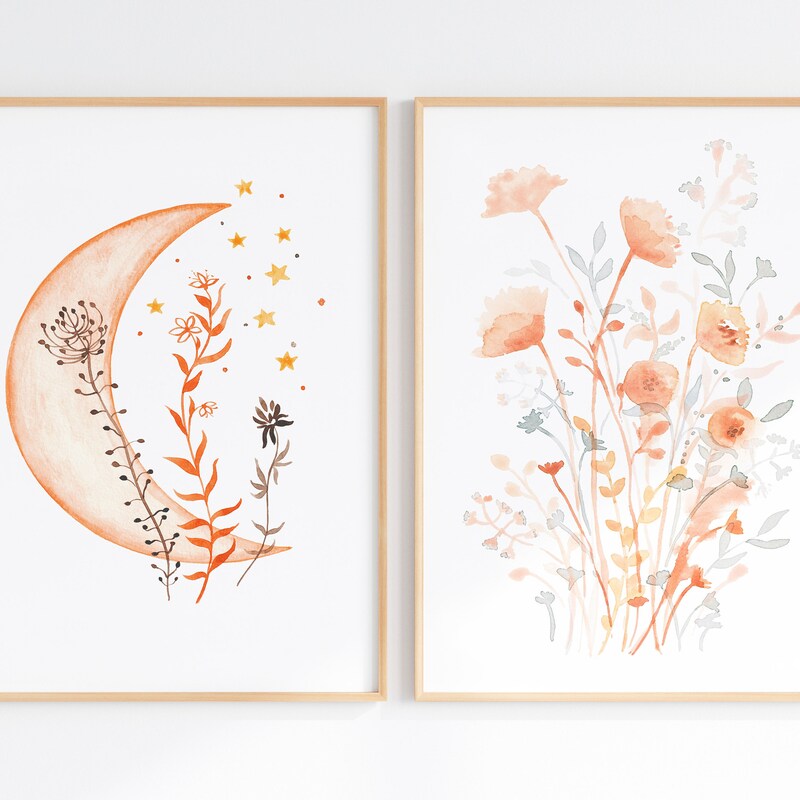 Baby Moon Art - Etsy