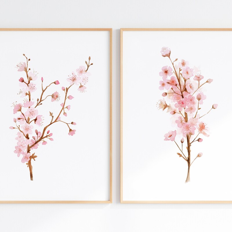 Cherry Blossom Art - Etsy