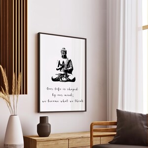 Buddha Quotes Art Prints: Zen Spiritual Wall Decor (digital Download ...