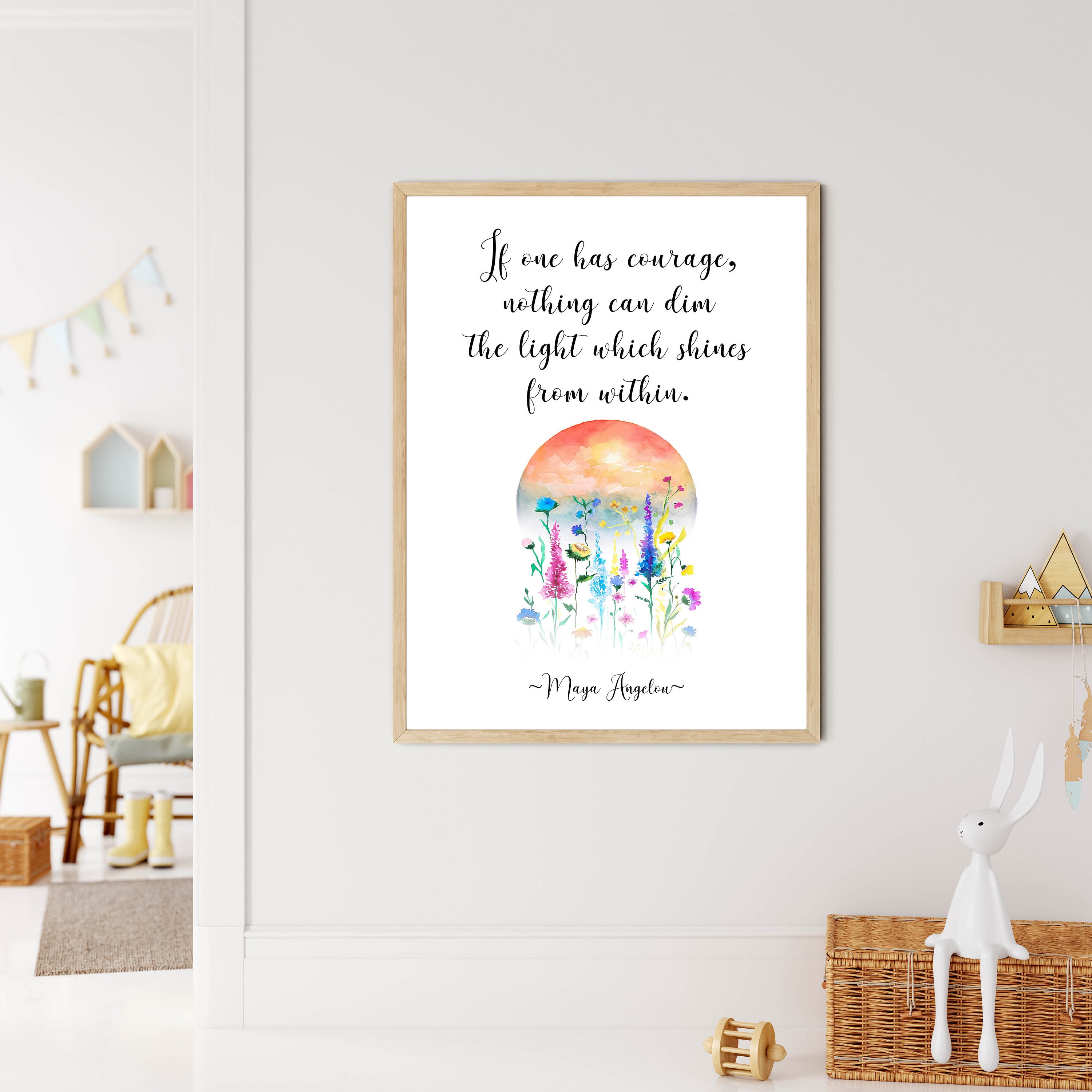 Inspirational Wall Art for Kids Maya Angelou Quote Print - Etsy